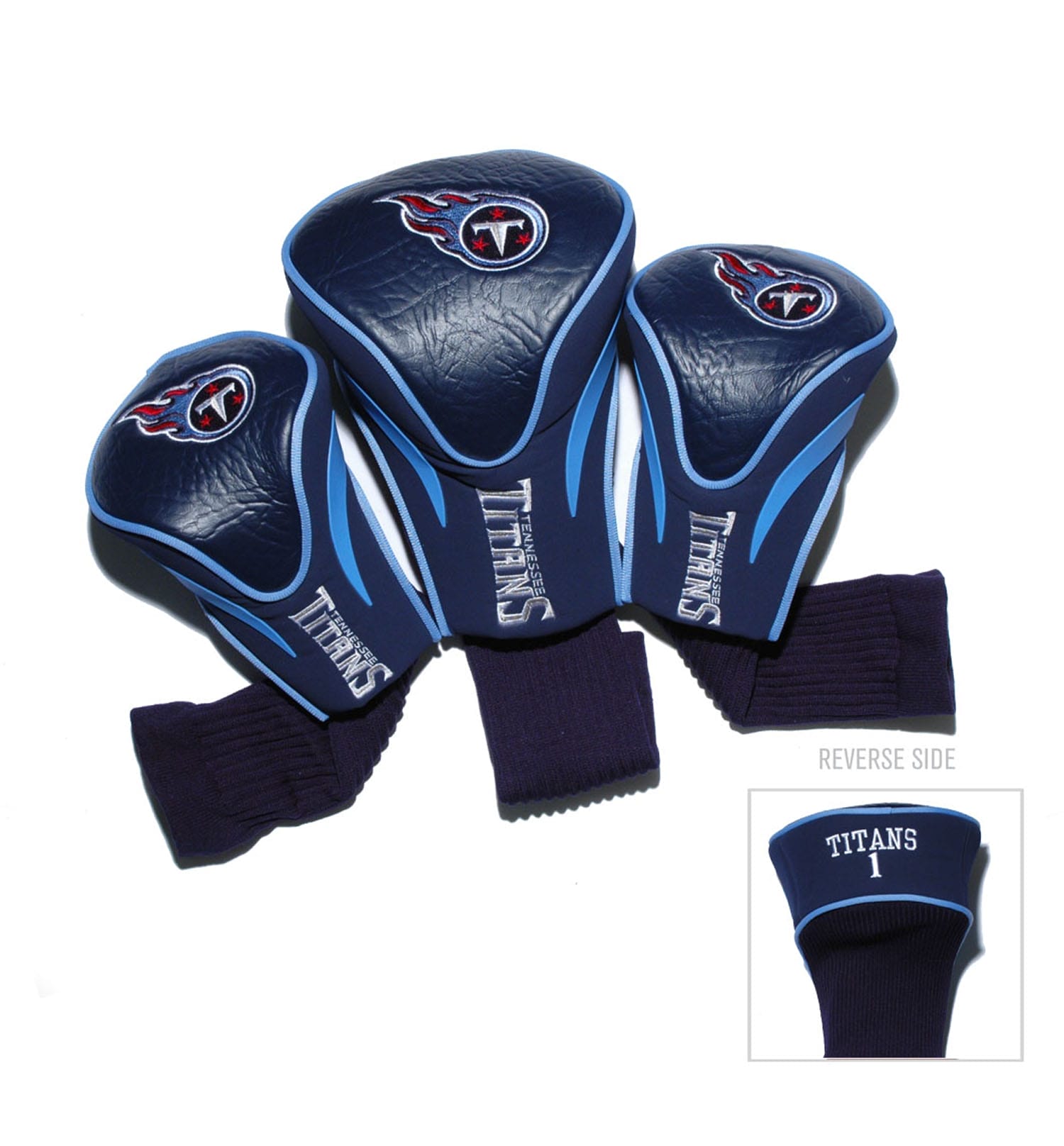 NFL Contour Set of 3 Golf Headcovers | Football Headcovers